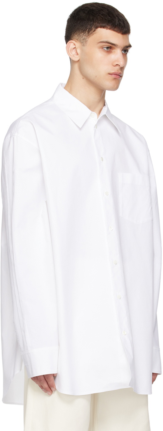Marni White Raw Edge Shirt Marni