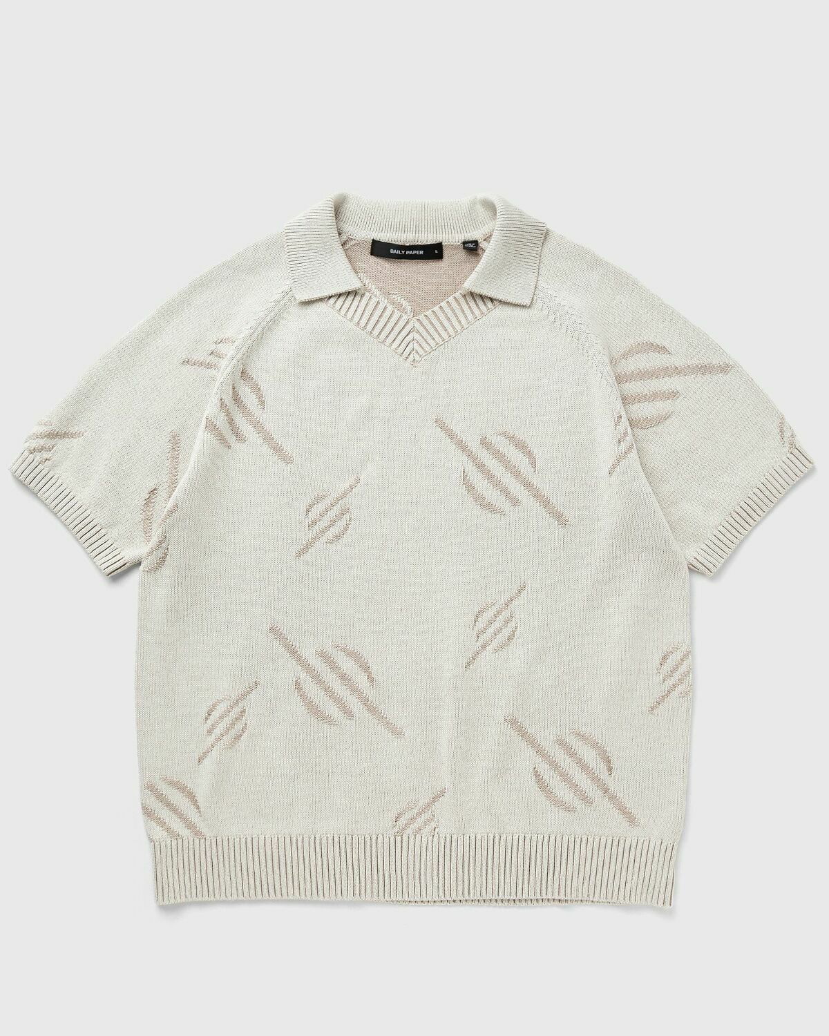 Daily Paper Monogram polo knit Beige Men Daily Paper