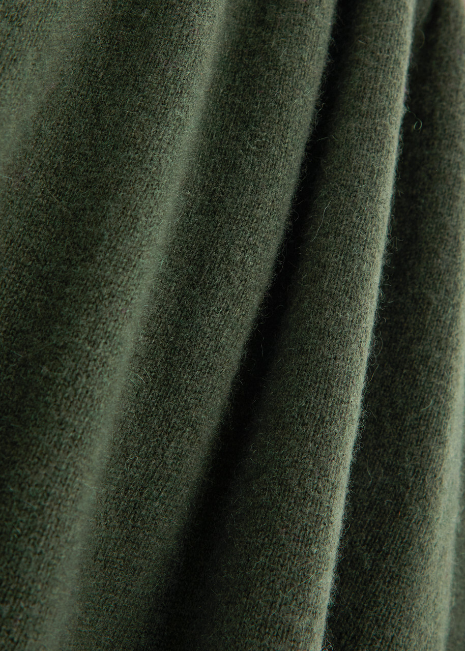 Crush Cashmere Lucca Cashmere Vest Khaki CRUSH CASHMERE