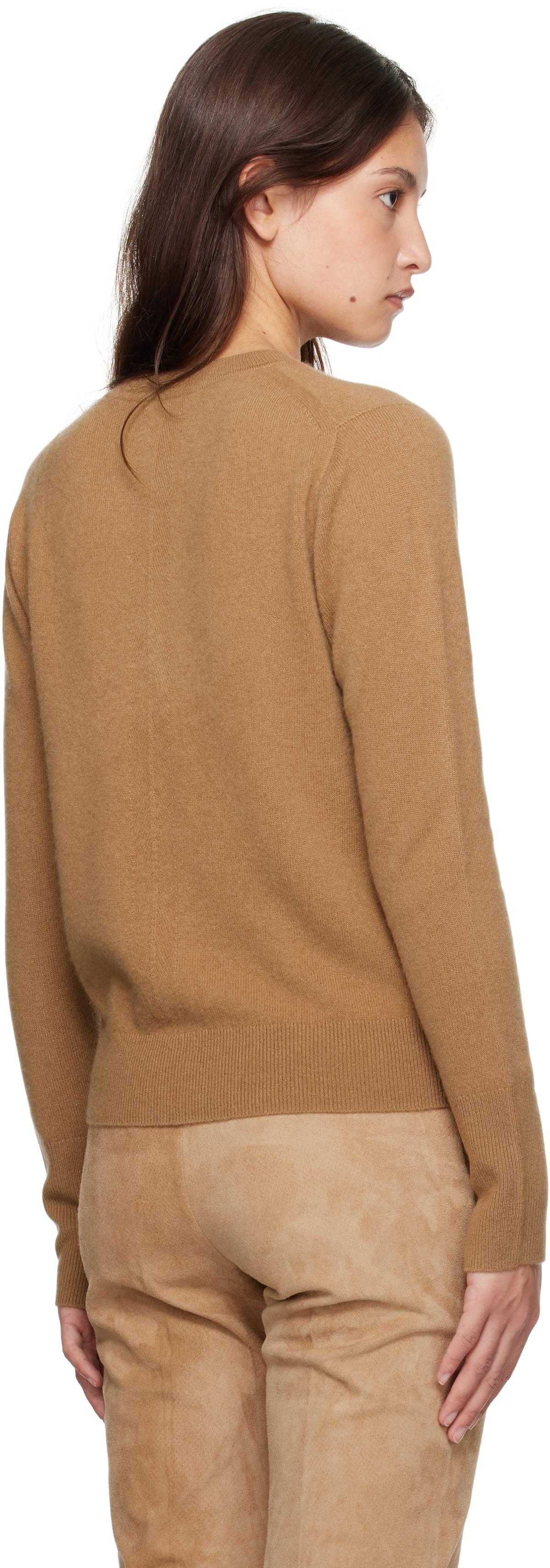 Joseph Beige Light Pure Cashmere Round Neck Sweater Joseph