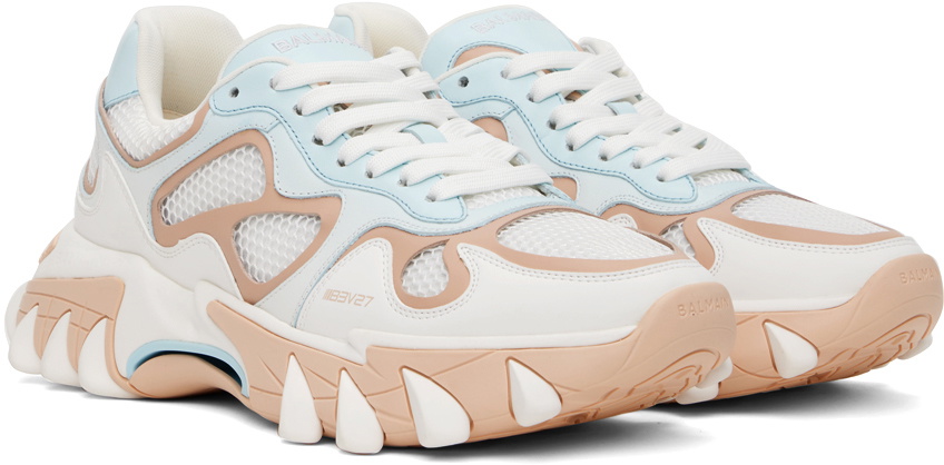 Balmain Blue & White B-East Sneakers Balmain