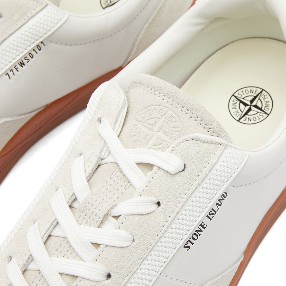 Stone Island Men's Music Sneakers in White Stone Island Stone Island Men's Music Sneakers in White Stone Island