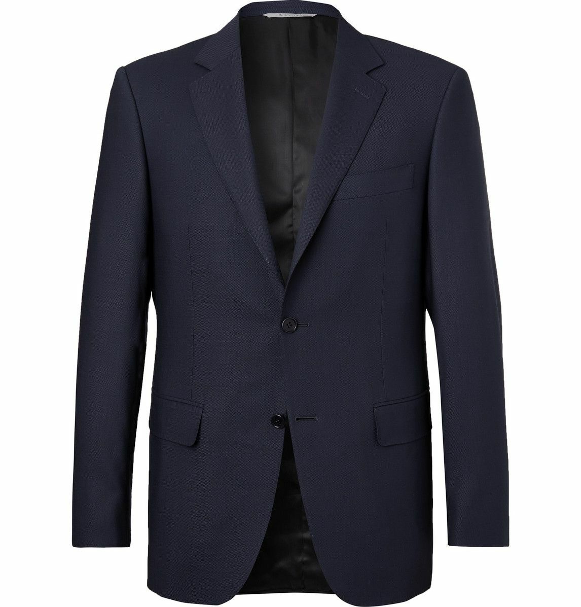 Canali - Navy Travel Wool-Hopsack Blazer - Blue Canali