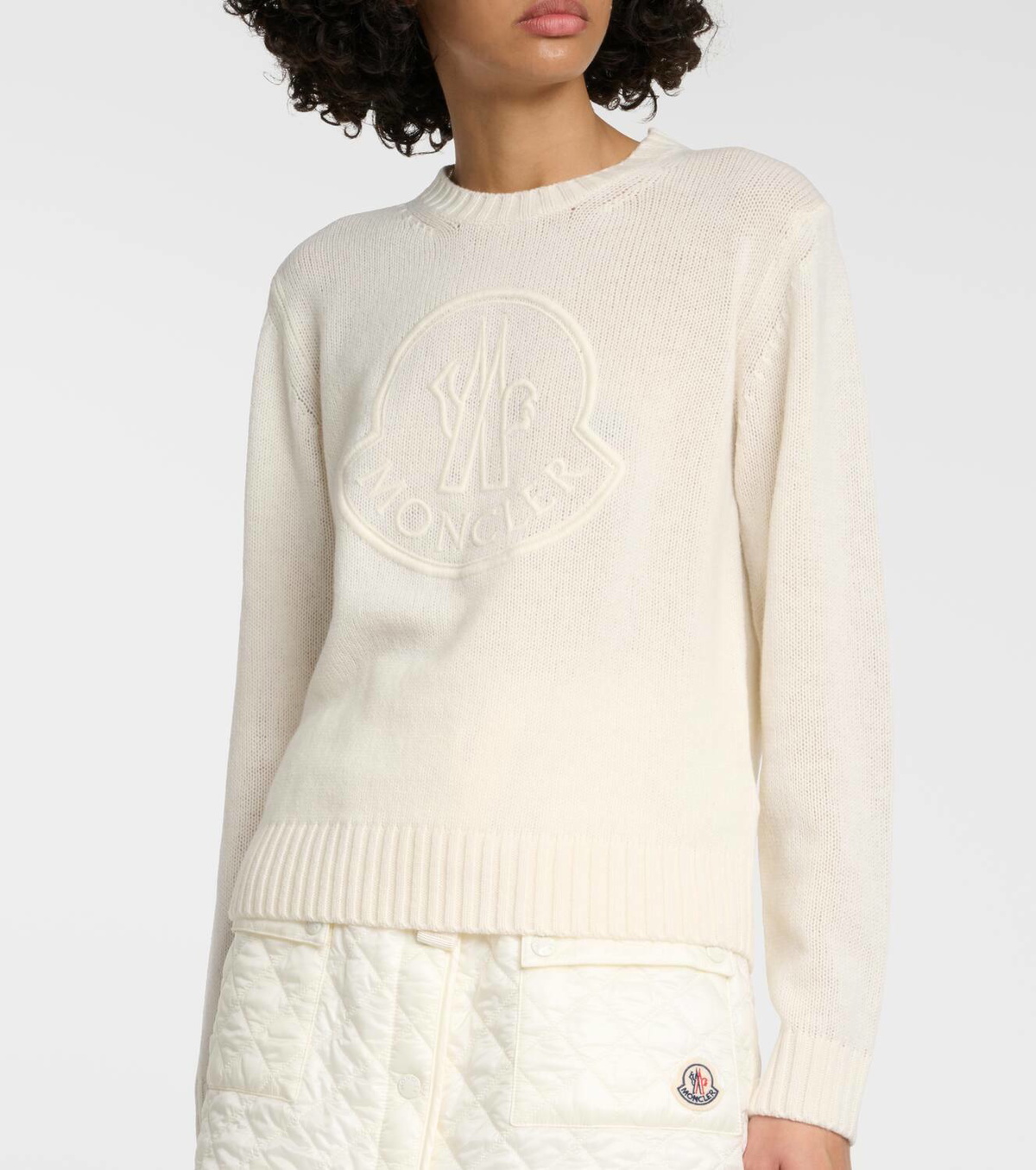 Moncler Logo wool and cashmere sweater Moncler