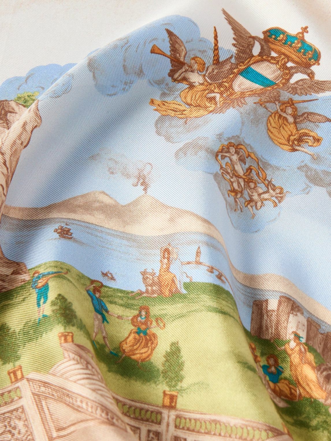 Rubinacci - Oronomant Cuccagna Printed Silk-Twill Pocket Square Rubinacci