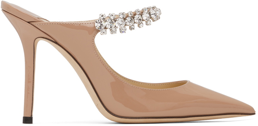 Jimmy Choo Pink Bing 100 Mules Jimmy Choo