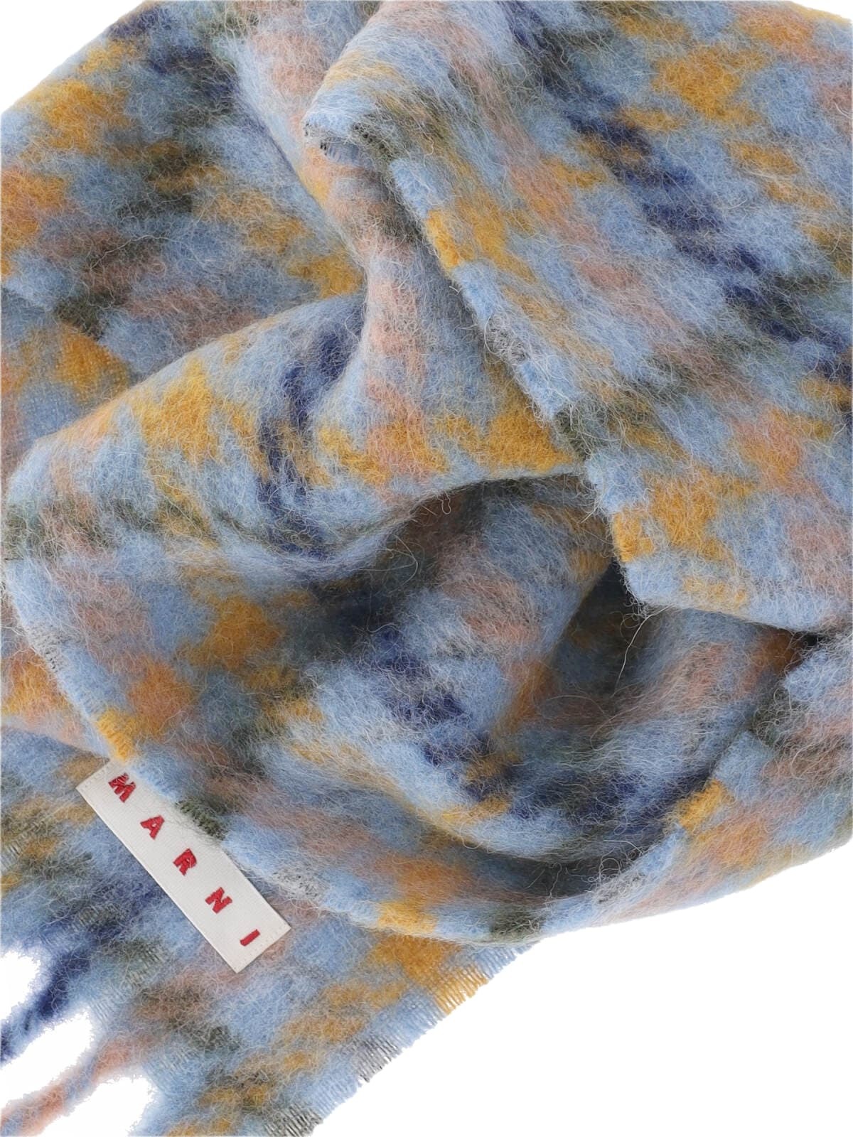 Marni Striped Logo Scarf Marni