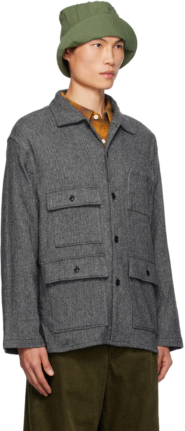 Engineered Garments Gray Herringbone Jacket Engineered Garments