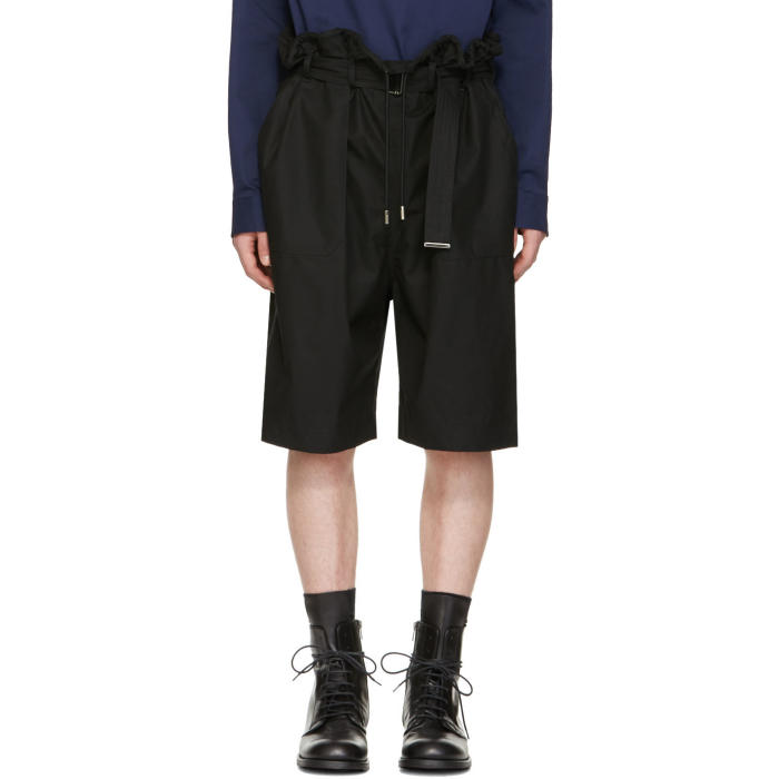Diesel Black Gold Black Drawstring Shorts Diesel Black Gold