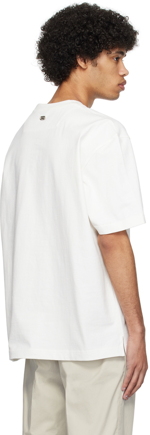 Solid Homme White Pocket T-Shirt Solid Homme