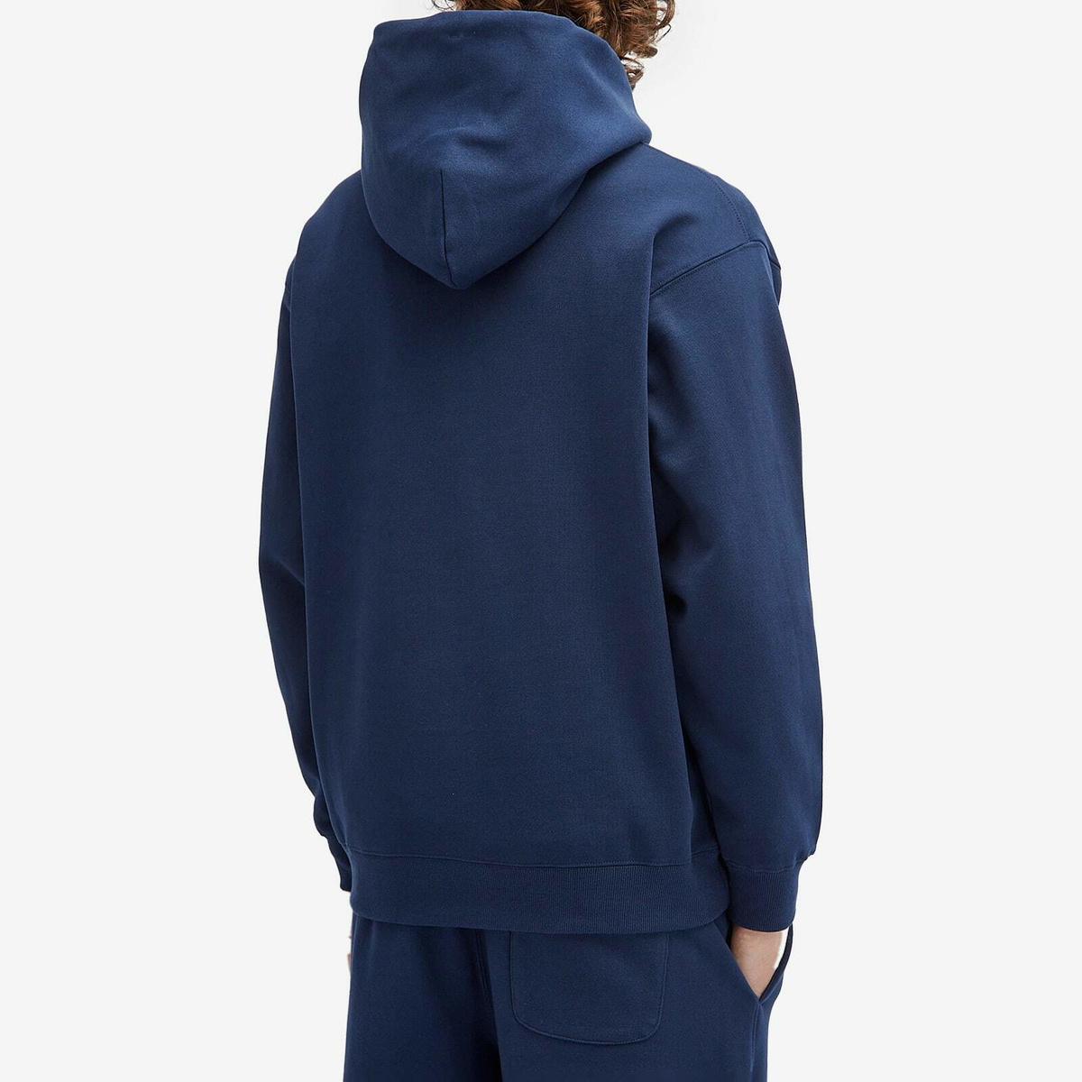 BEAMS Men's College Logo Hoodie in Navy Beams Boy