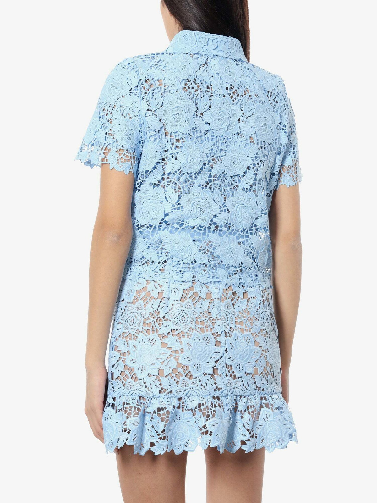 Self Portrait Shirt Blue Womens Self-Portrait