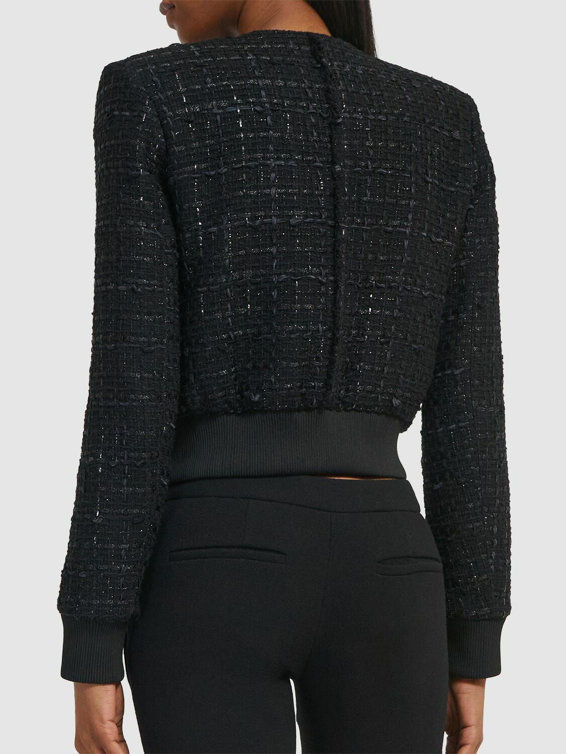 BALMAIN - Cotton Blend Tweed Jacket Balmain