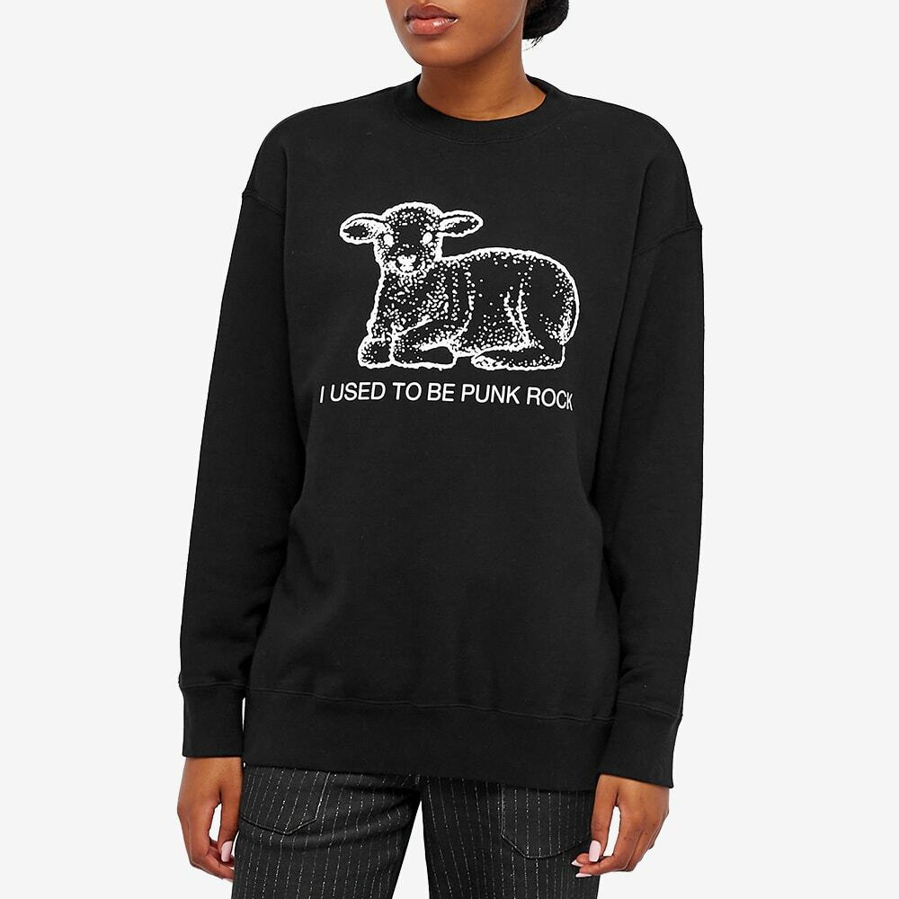 Undercover Women's Punk Lamb Crew Sweat in Black Undercover