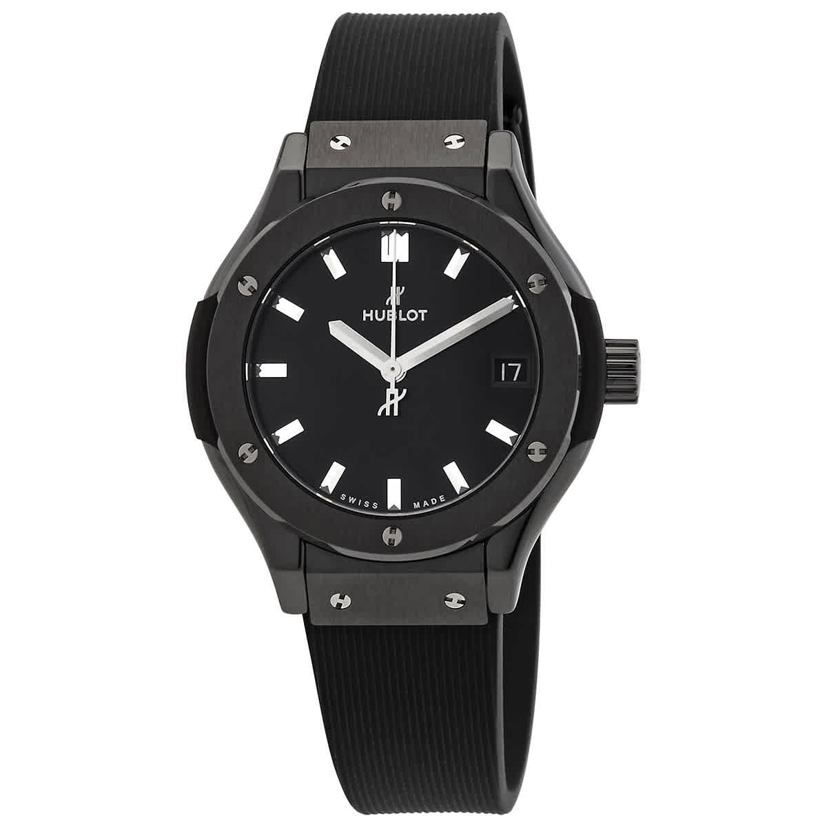 Hublot Classic Fusion Quartz Black Dial Ladies Watch 581.CM.1470.RX Hublot