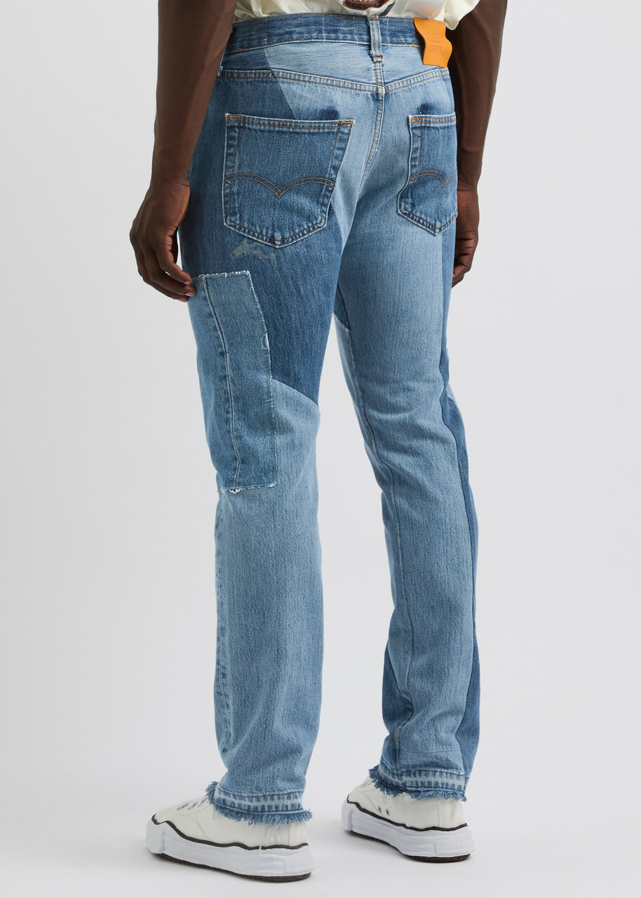 Gallery Dept. Kelly 5001 Patchwork Slim-leg Jeans Indigo Gallery Dept.