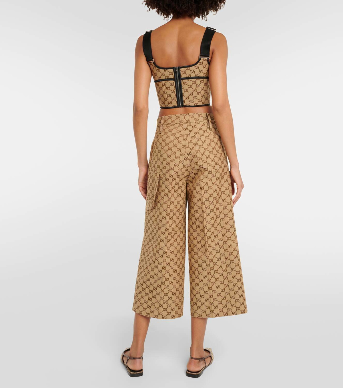 Gucci GG cotton-blend bustier top Gucci
