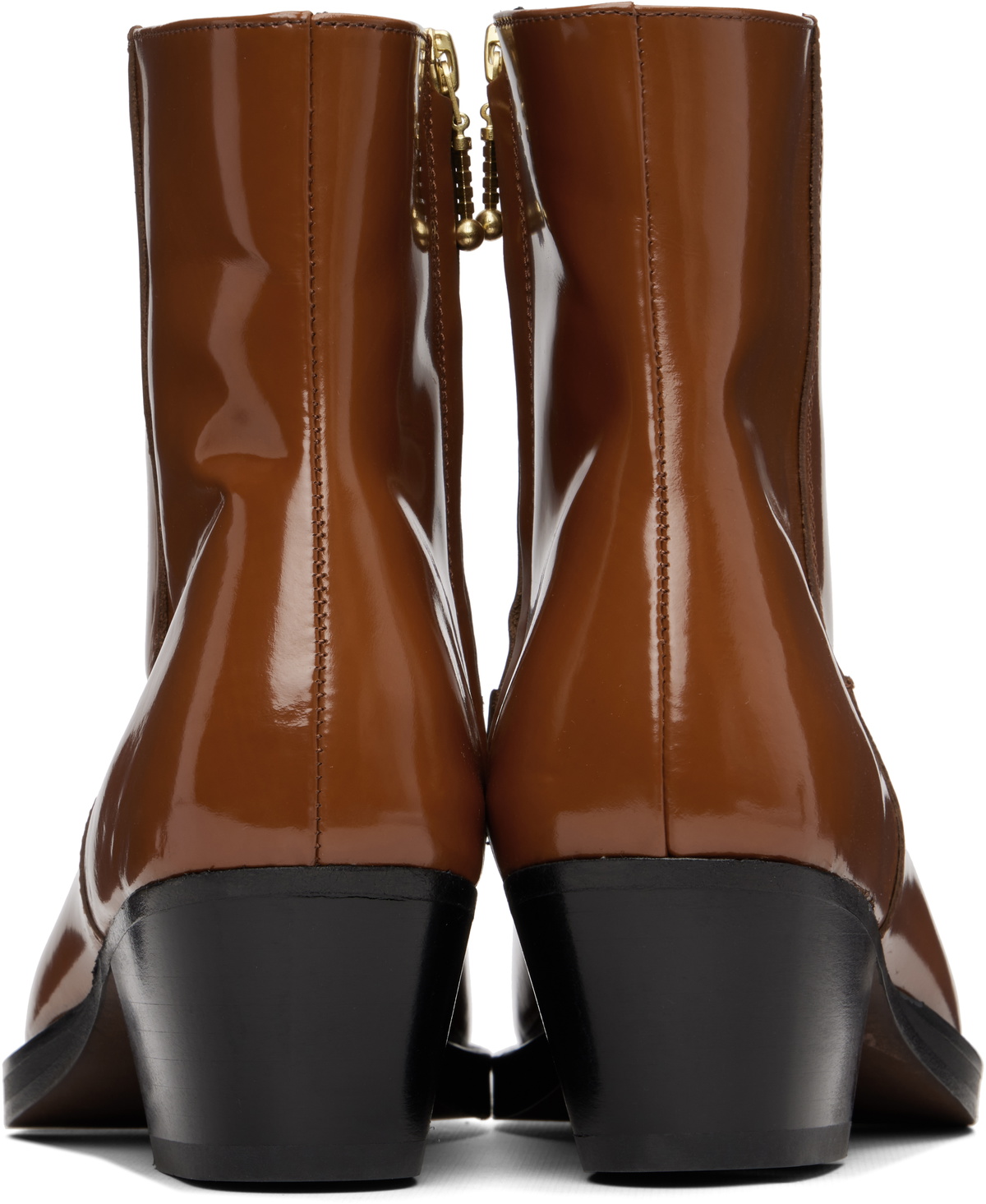 Ernest W. Baker Tan Western Boots Ernest W. Baker