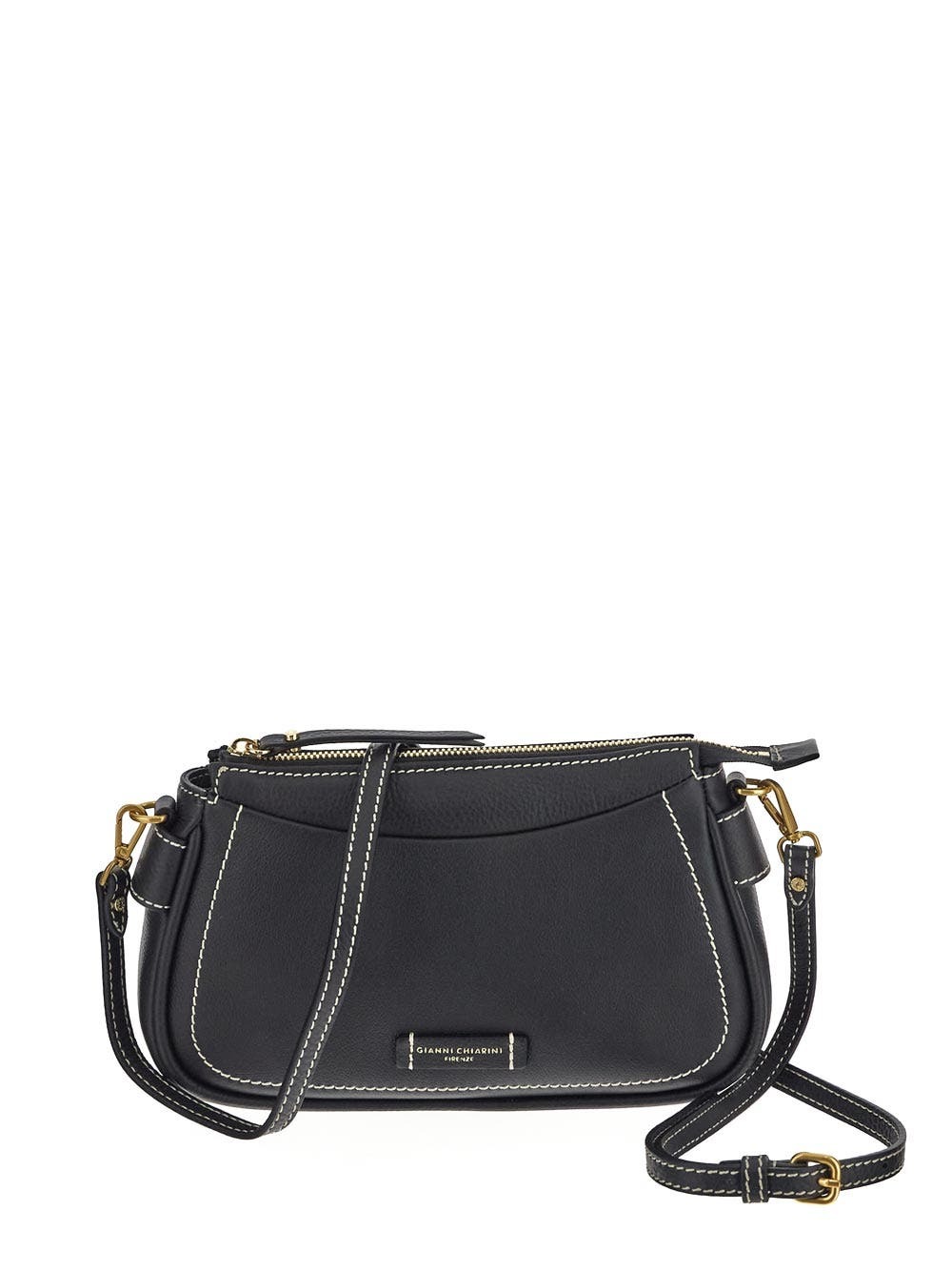 Gianni Chiarini Topstitched Crossbody Bag Gianni Chiarini