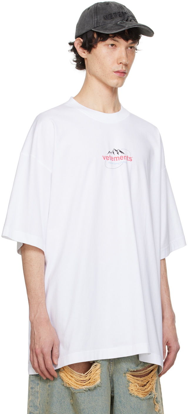VETEMENTS White Spring Water T-Shirt Vetements