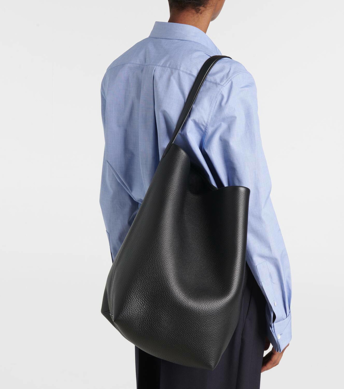 The Row Park Large N/S leather tote bag The Row