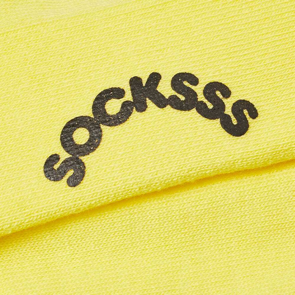 Socksss Men's V001 Tennis Sock in Lemon Snow Socksss