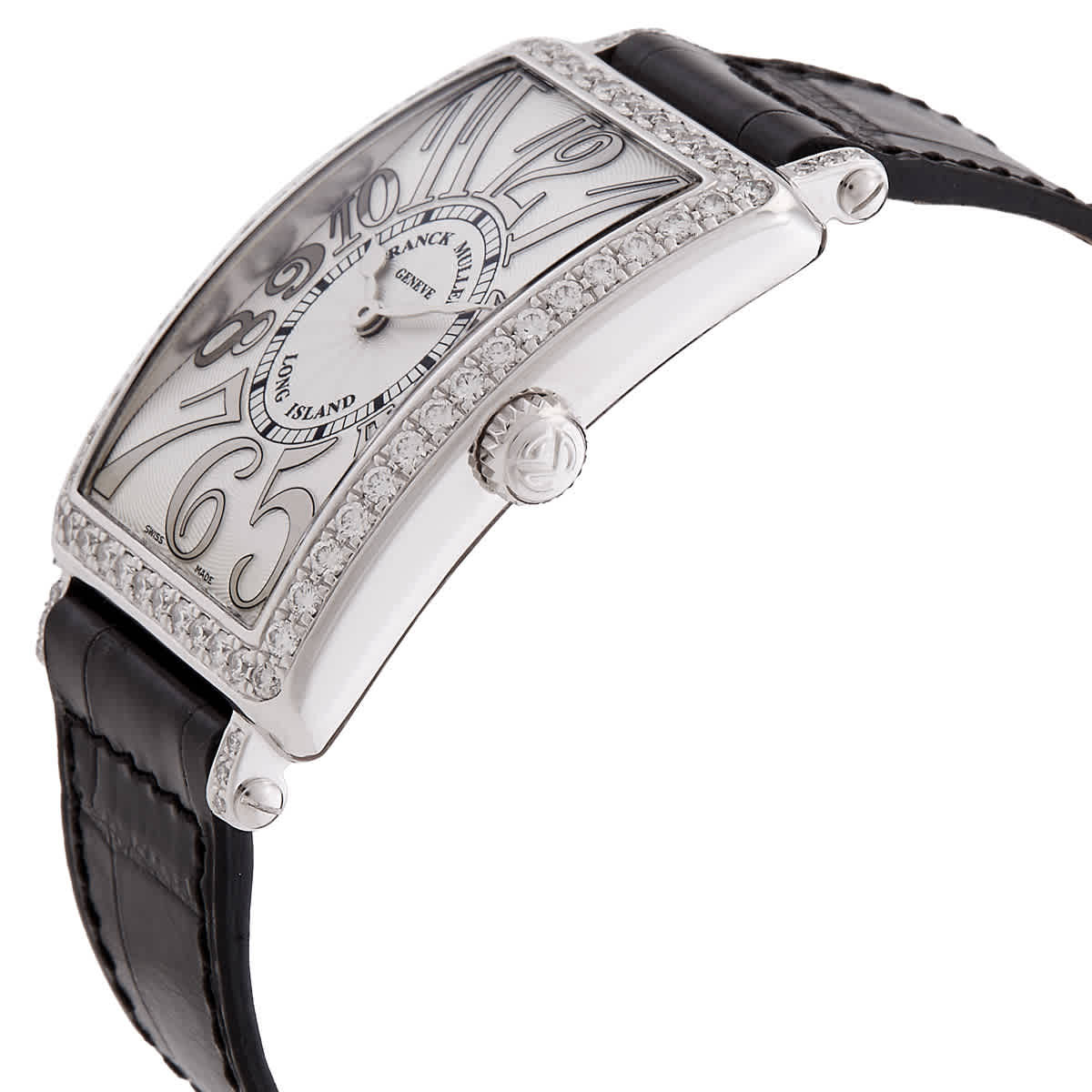 Franck Muller Long Island Quartz Diamond Silver Dial Unisex Watch 952 ...