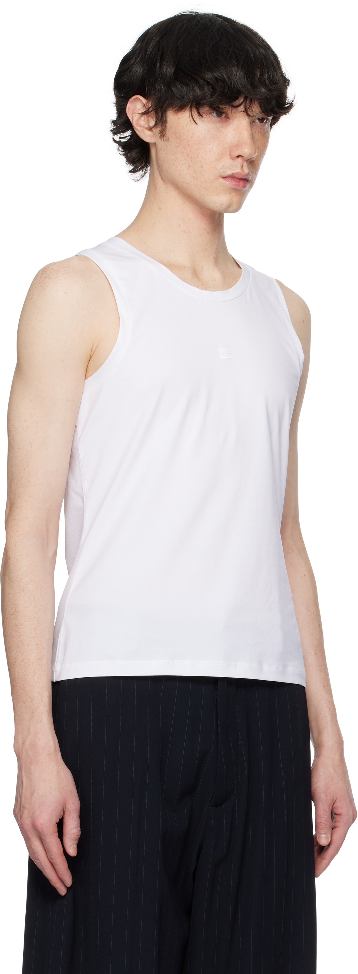 Acne Studios White Jersey Tank Top Acne Studios