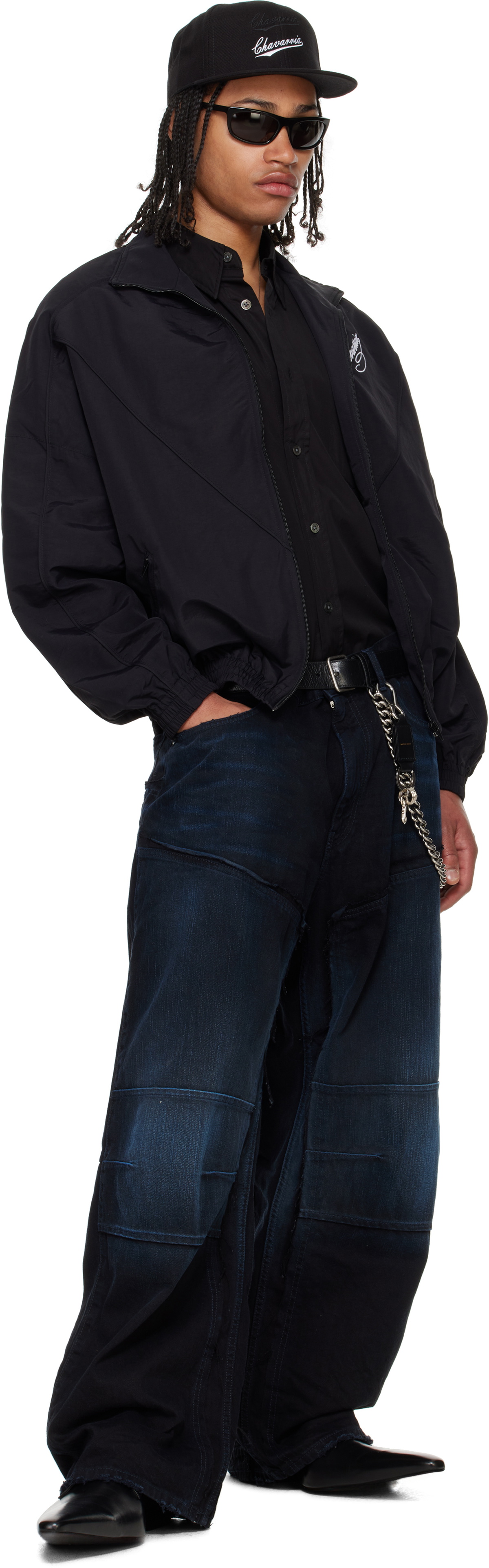 WILLY CHAVARRIA Black Ruff Rider Jacket Willy Chavarria