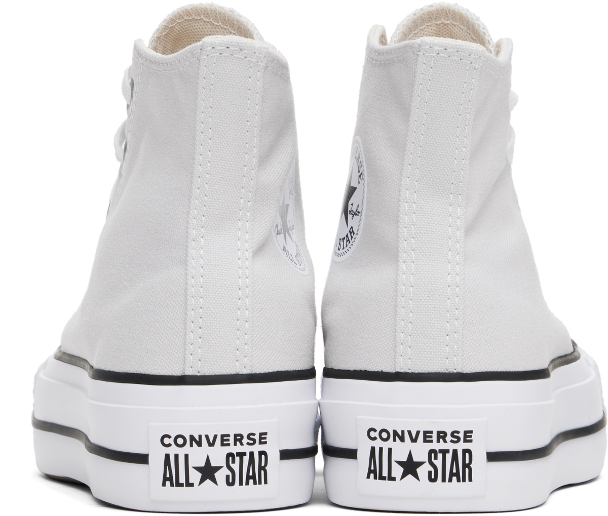 Converse Gray Chuck Taylor All Star Lift Platform High Top Sneakers ...