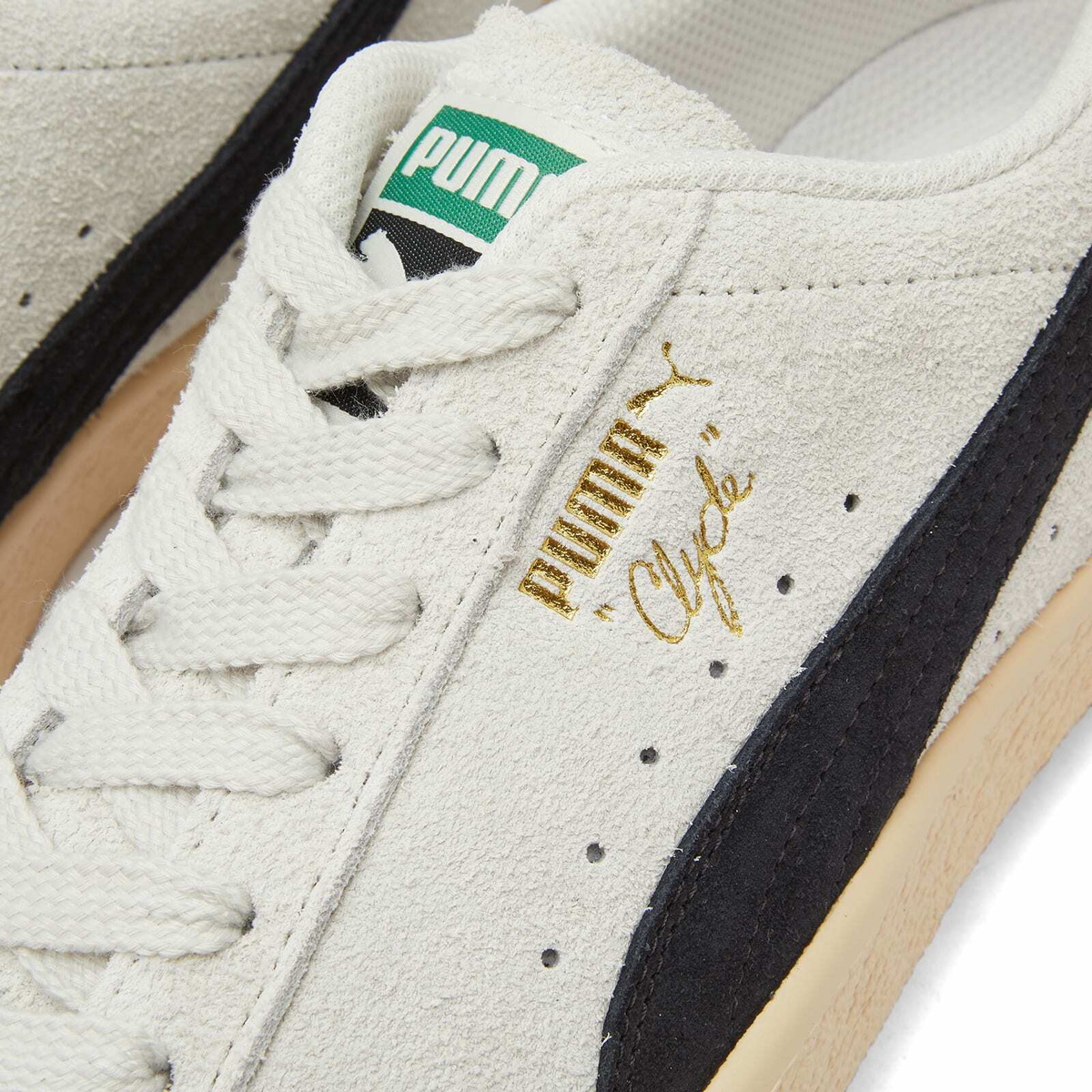 Puma Men's Clyde Teasel Sneakers in Sedate Grey/Cashew Puma