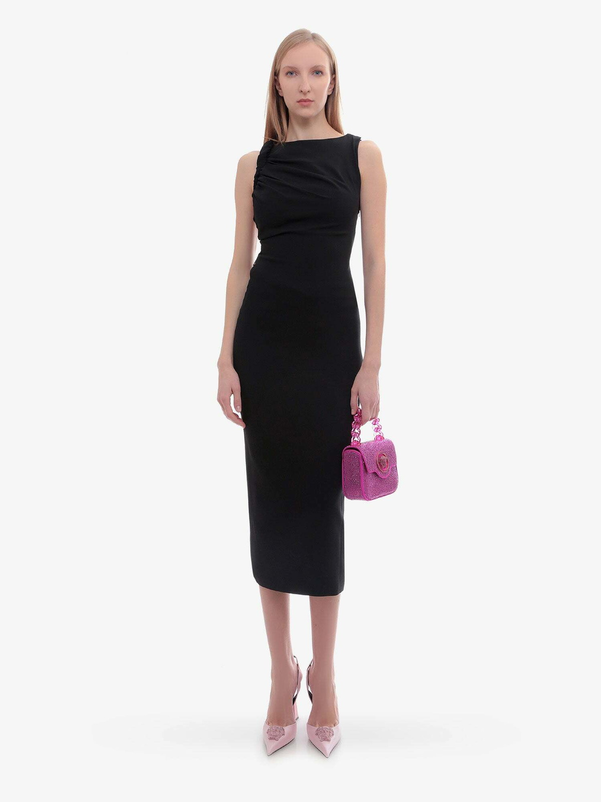 Versace Dress Black Womens Versace