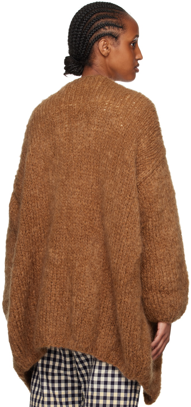 CASEY CASEY Tan Long Cardigan CASEY CASEY