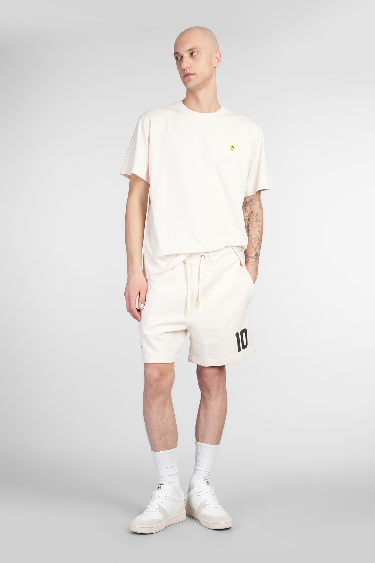 Barrow Shorts In Beige Cotton Barrow