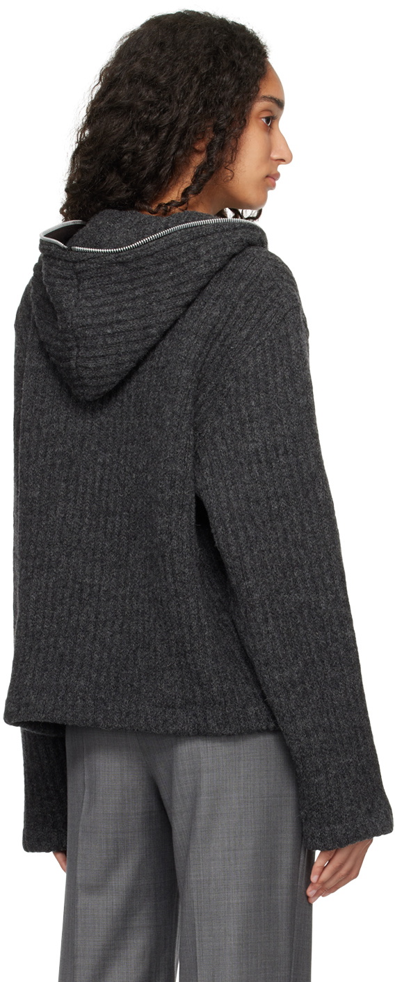 OUR LEGACY Gray Full Zip Hoodie Our Legacy