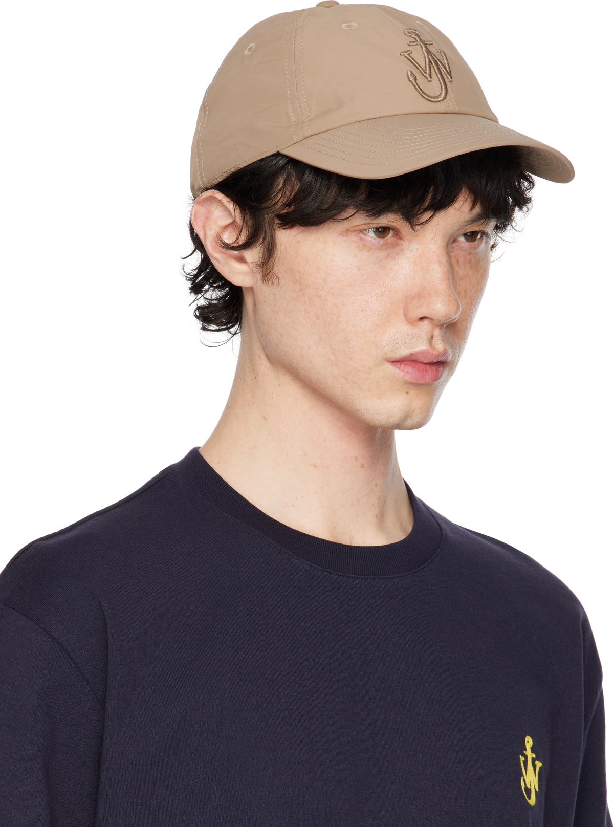 JW Anderson Beige Anchor Logo Baseball Cap JW Anderson