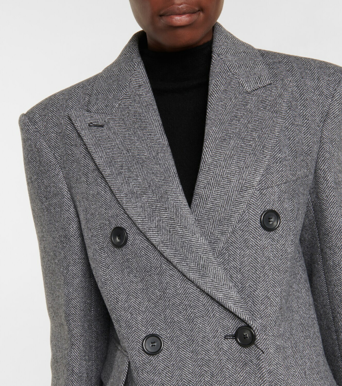 Sportmax - Fulvia herringbone wool-blend coat Sportmax
