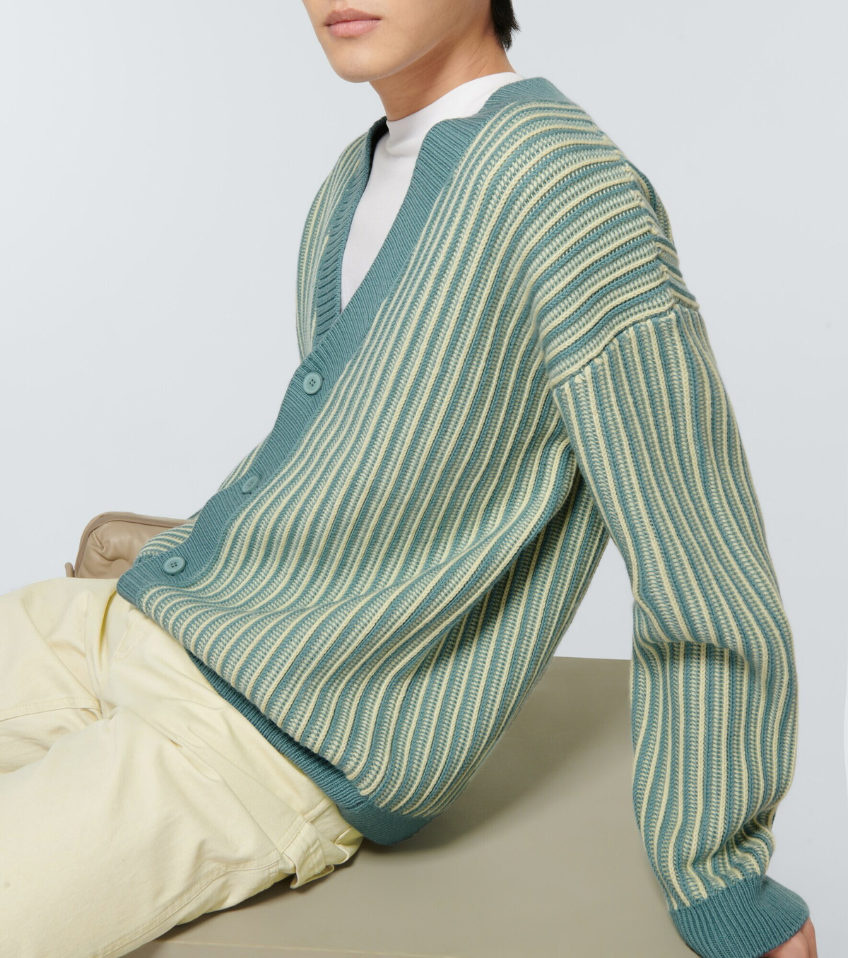 King & Tuckfield - Striped wool cardigan King and Tuckfield