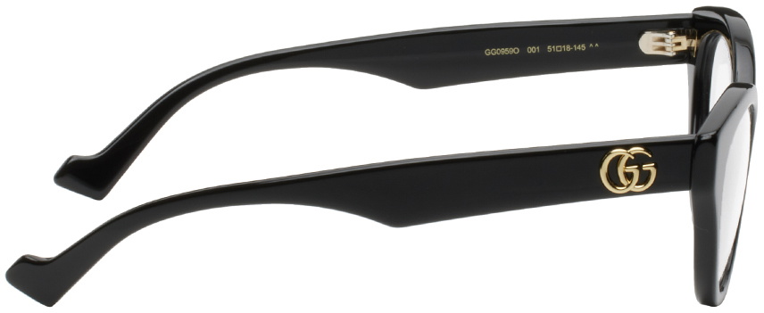 Gucci Black Oval GG Glasses Gucci