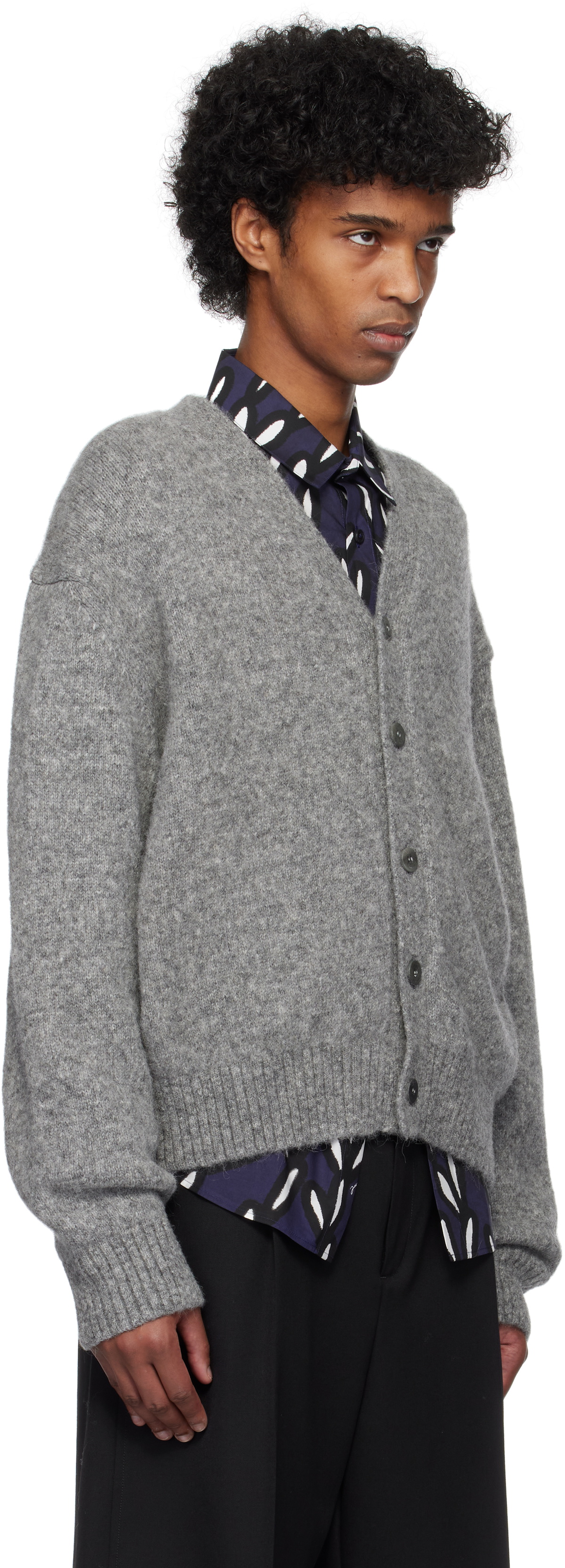 JACQUEMUS Gray 'The Jacquemus' Cardigan Jacquemus