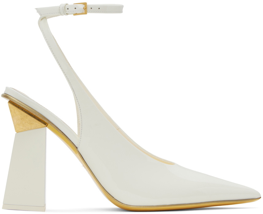Valentino Garavani Off-White One Stud Hyper Heels Valentino Garavani
