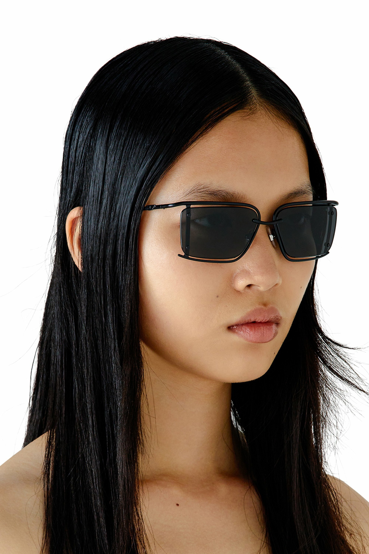 Diesel Rectangle sunglasses - Sunglasses - Unisex - Black Diesel