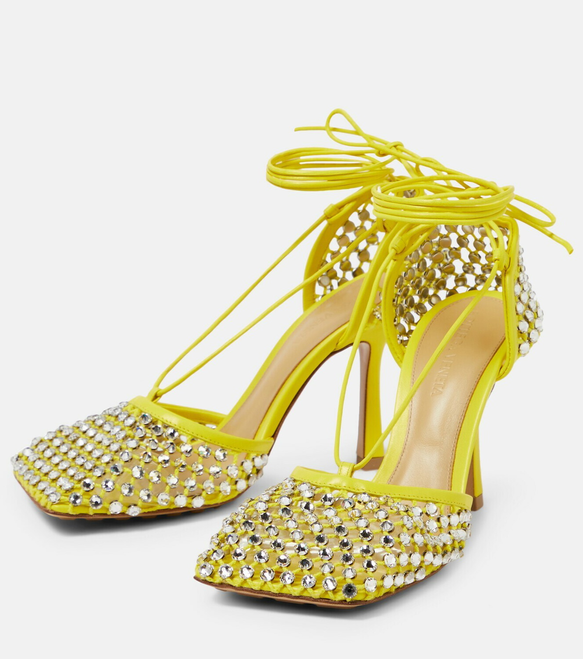 Bottega Veneta - Sparkle Stretch embellished pumps Bottega Veneta