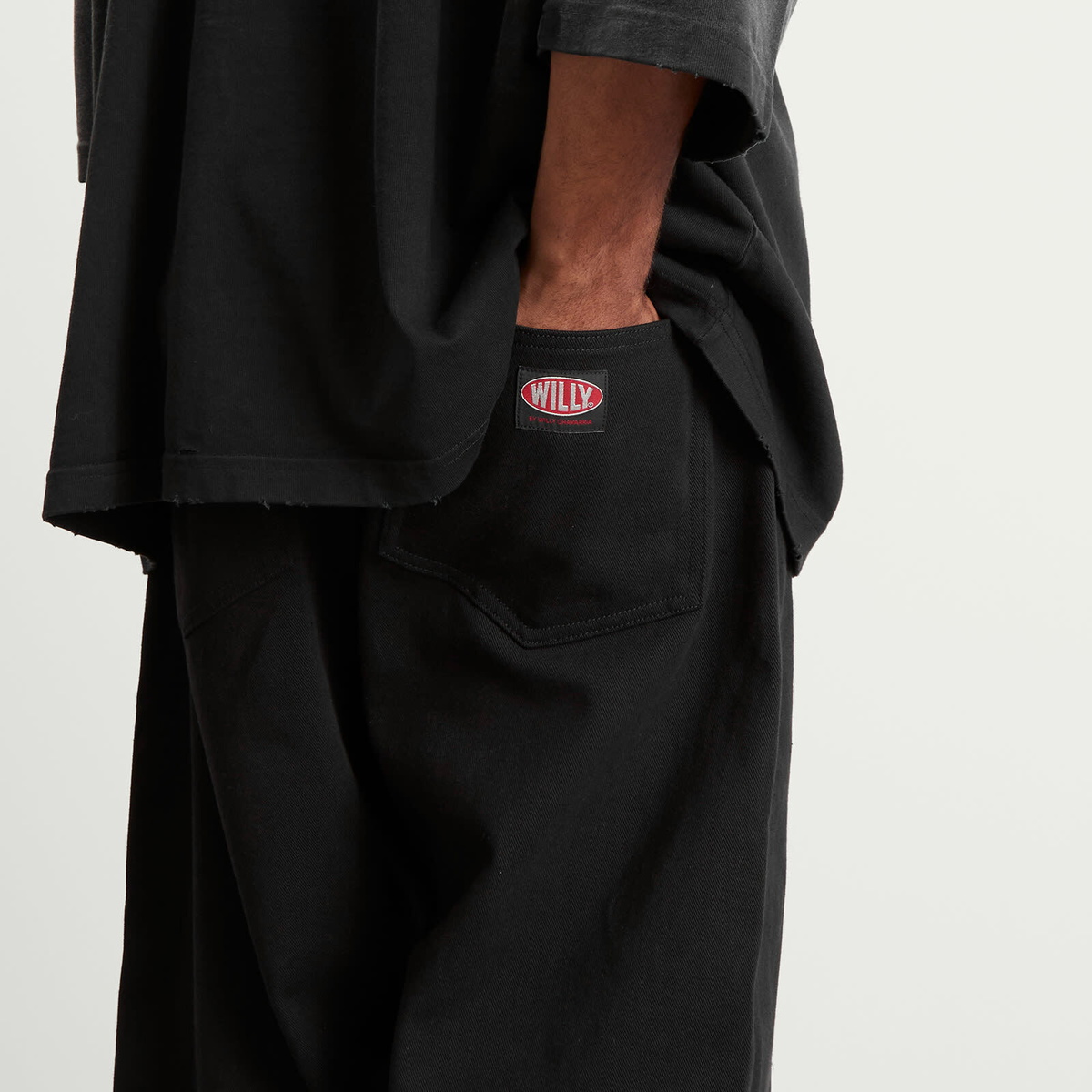 Willy Chavarria Men's Bad Boy Jean in Black Willy Chavarria