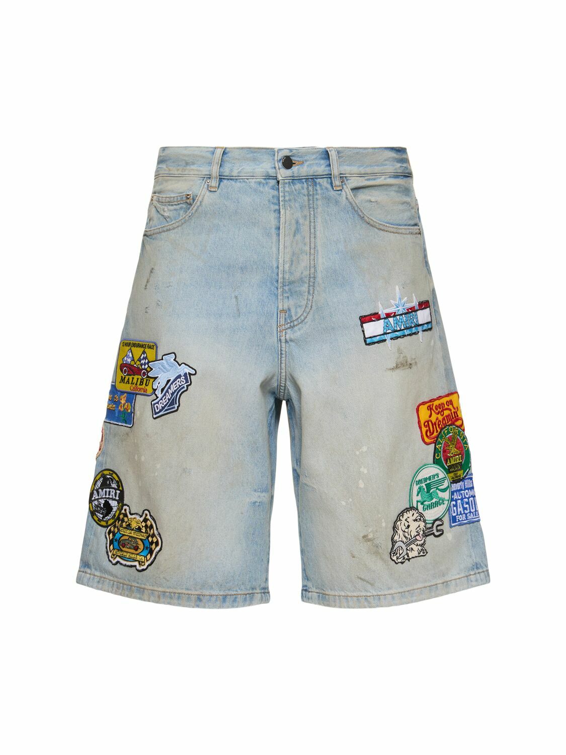 AMIRI Station Patch Denim Shorts Amiri