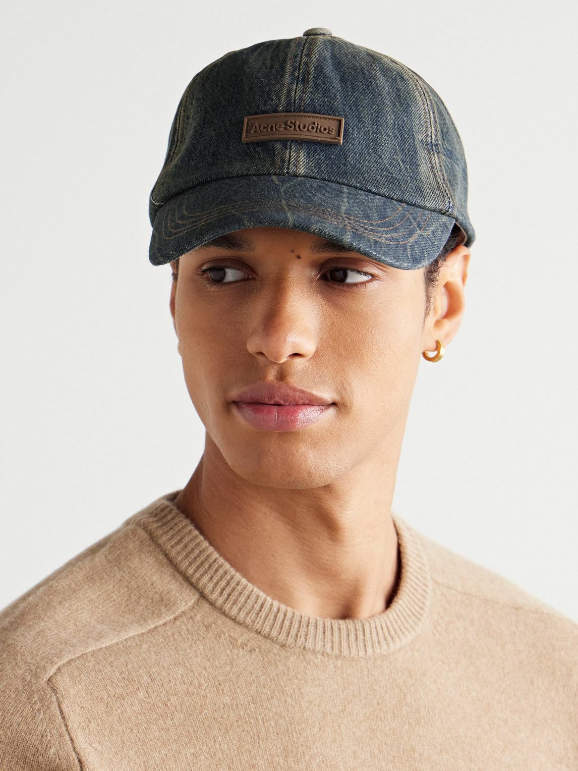Acne Studios - Carliy Matrix Logo-Appliquèd Denim Baseball Cap Acne Studios