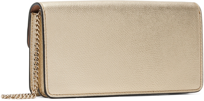 Valentino Garavani Gold VLogo Signature Wallet Chain Bag Valentino Garavani