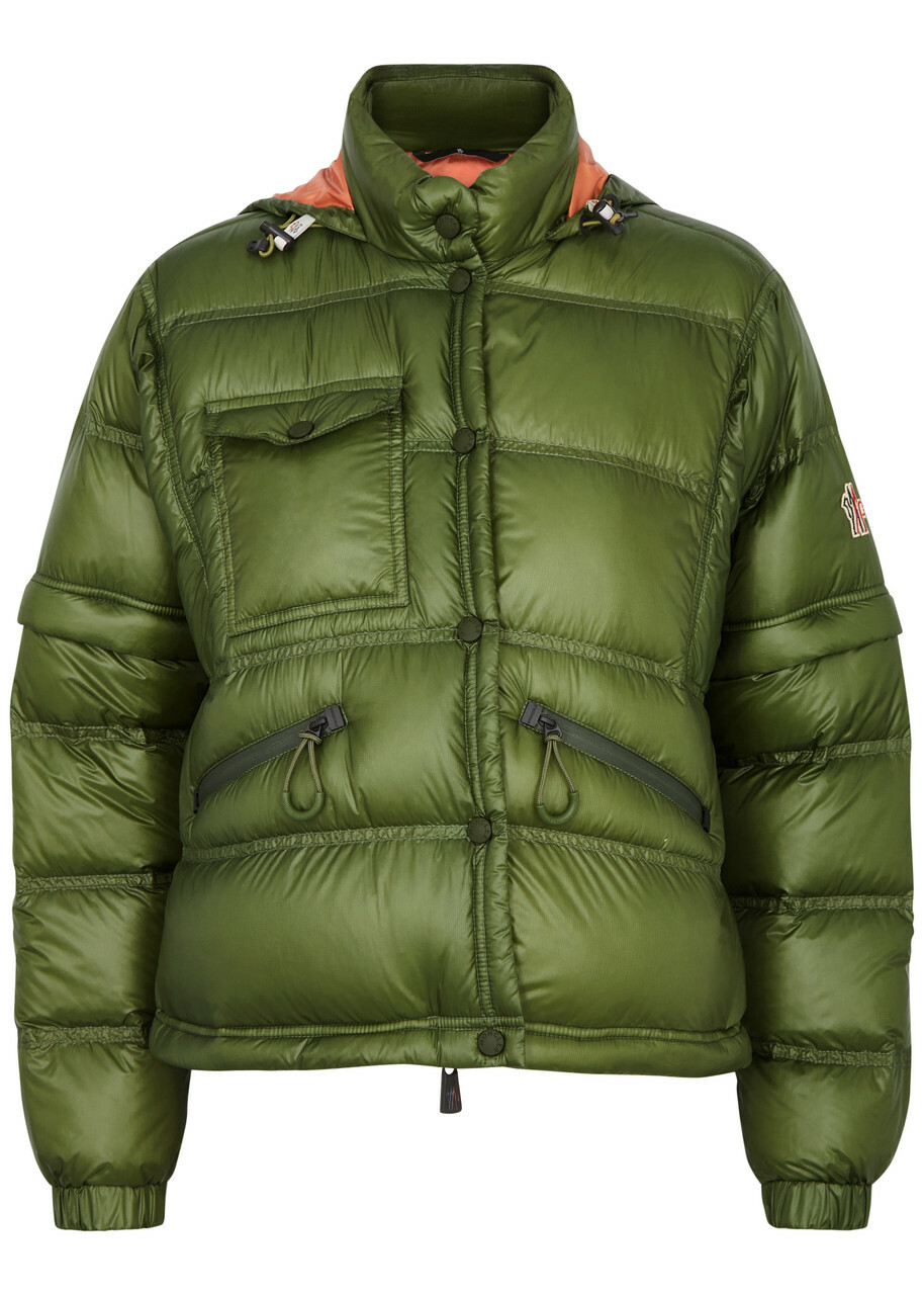 Moncler Mauduit Quilted Shell Jacket Dark Green Moncler