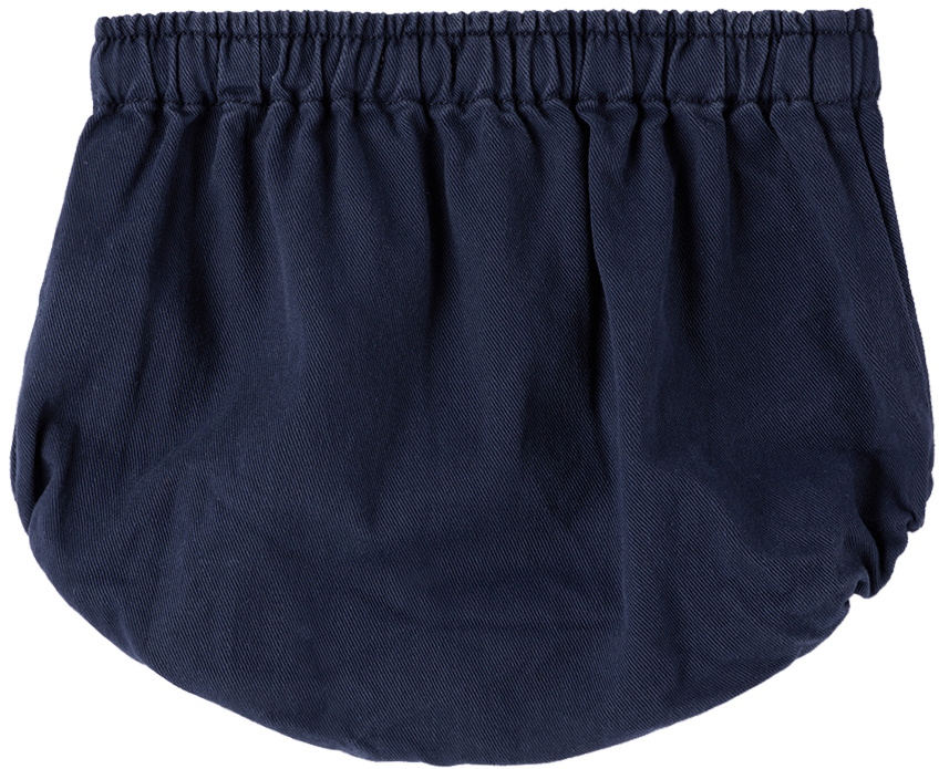 TINYCOTTONS Baby Navy Solid Bloomers