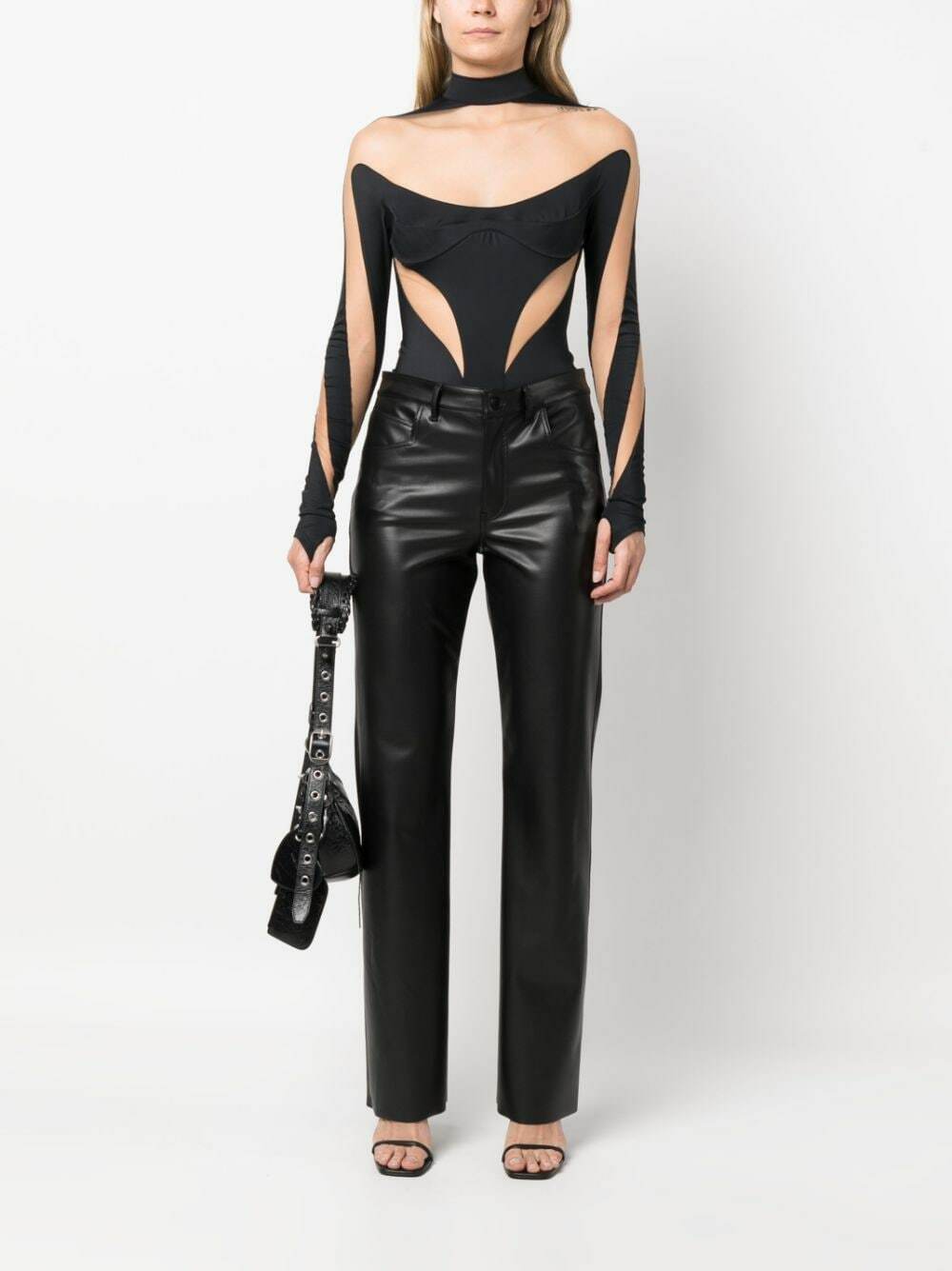 MUGLER - Eco Sport Lycra Bodysuit Mugler
